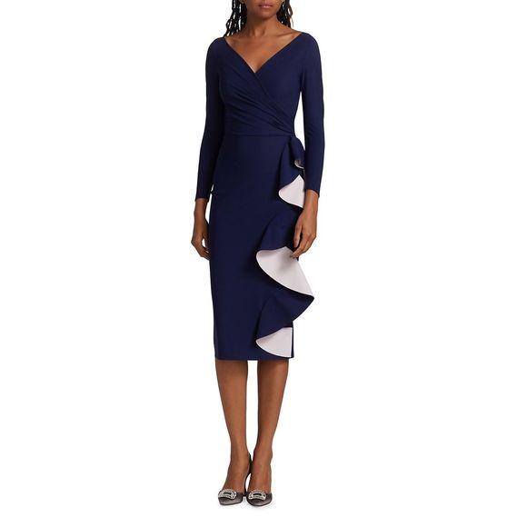 Chiara Boni | Dresses | Chiara Boni La Petite Robe Sangiovanna Ruffled Cocktail Dress | Poshmark